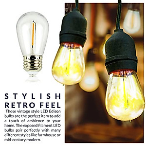 Newhouse Lighting S14LED18 Outdoor Weatherproof S14 String Light Bulbs, 18 Count (Pack of 1)