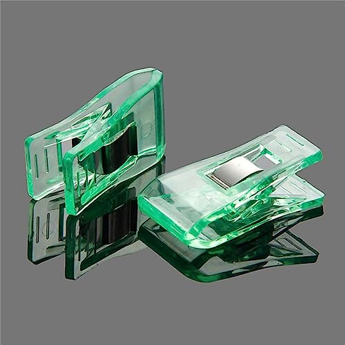 Tape Bias Maker 20pc Sewing Tools DIY Hemming Accessories Plastic Clip Storage Bag Clips Sewing Clips for Fabric Plastic Clips for Crafts(Yellow)