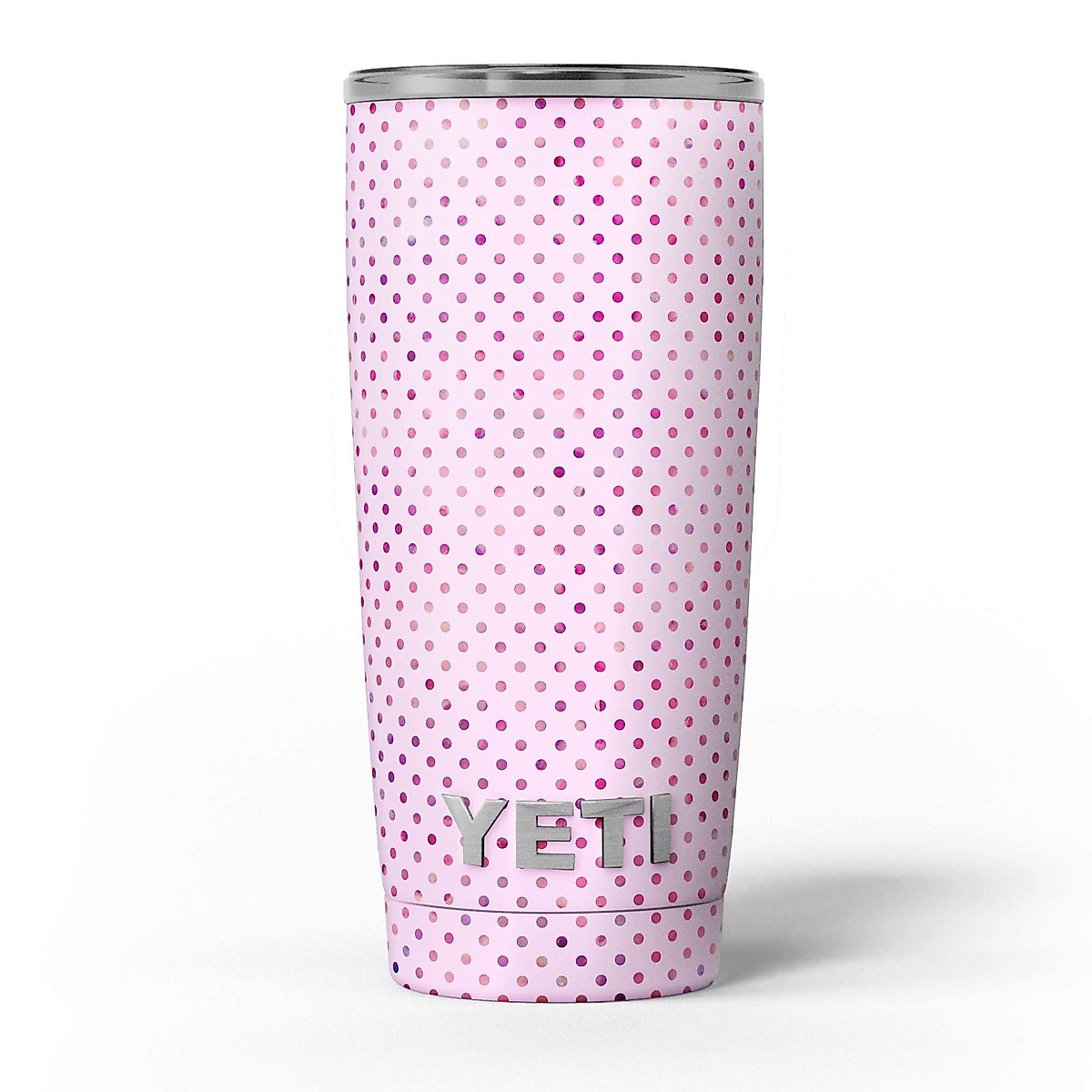 Design Skinz The Mint Pink Multicolored Polka Dots - Skin Decal Vinyl Wrap Kit Compatible with The Yeti Rambler Cooler Tumbler Cups