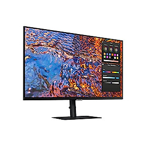 SAMSUNG ViewFinity S8 Series 32-Inch 4K UHD High Resolution Monitor, IPS Panel, 60Hz, Thunderbolt 4, HDR 10+, Built-in Speakers, Height Adjustable Stand (LS32B804PXNXGO),Black