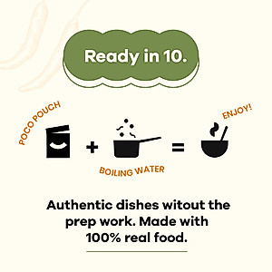 Poco Kitchen - Ancient Grains Coconut Curry, 3.5 oz (Pack of 1), Vegan, Vegetarian, 100% Real Food, No Preservatives, Shelf Stable, Quick Meal, Ready in 10 Minutes