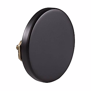 Westbrass 493244H-62 12" & 4" Bath Waste & Overflow Assembly with Tip-Toe Drain Plug and Illusionary Faceplate-SCH. 40 PVC Pipe, 1-Pack, Matte Black