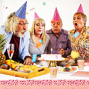 50th Birthday Decorations Party Supplies Set - Disposable Tableware Includes Plates, Cups, Napkins, Straws, Tablecloth for Her 50 Birthday Party - Serves 24