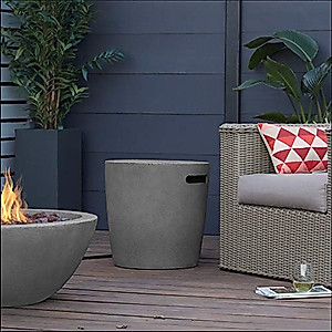 Real Flame 564-GLG 564 Riverside 20lb. Propane Tank Cover, Glacier Grey