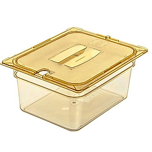 Carlisle FoodService Products 10422B13 StorPlus High Heat Food Pan, 6" Deep, Half Size, Amber