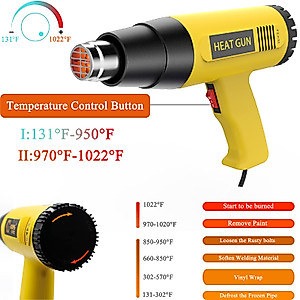 Spanno Vinyl Wrap Tool Kit Window Tint Vinyl Wrap Installation Kit, Include Felt Squeegee, Heat Gun, Utility Knife, Wrapping Bag, Water Blade, (10 Pcs Tinting Kit)