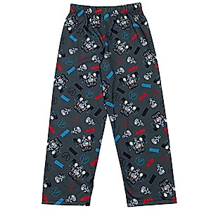 Hot Wheels Big Boys Pajama Shirt and Pants Sleep Set Black / Gray 10-12