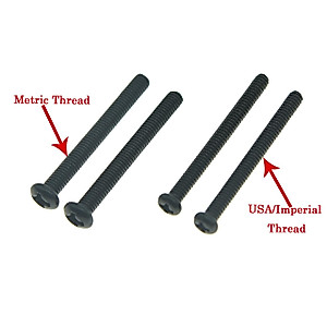 KAISH American Thread Humbucker Pickup Height Screws Humbucker Pickup Ring Pickup Surround Frame Mounting Screws Springs for Gibson/EMG/Seymour Duncan/Dimarzio Black