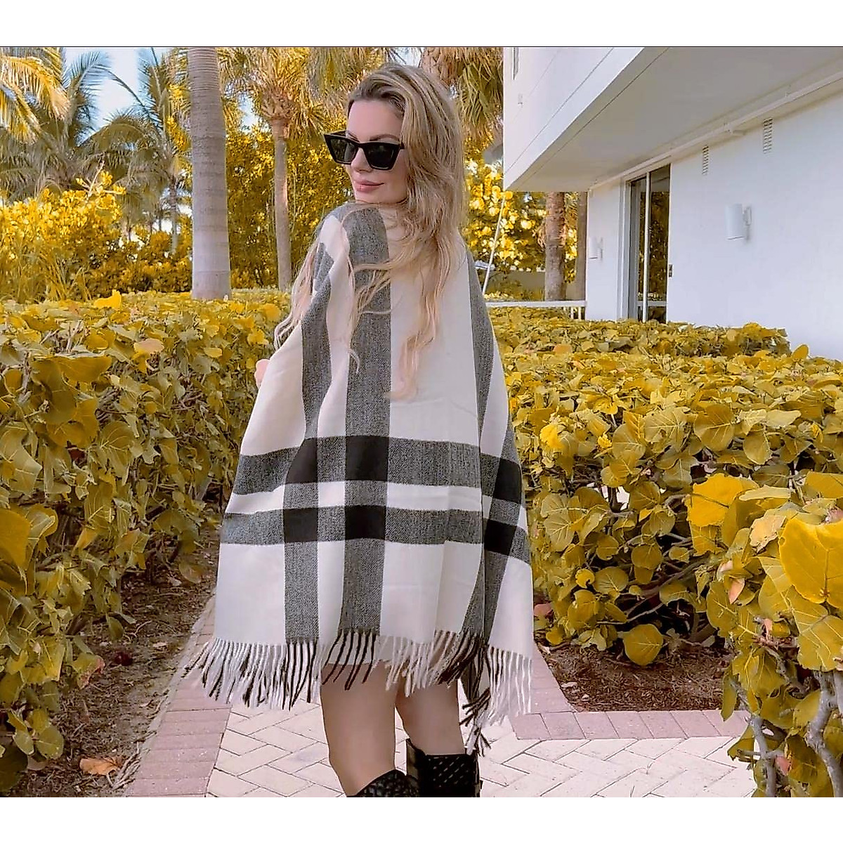Breezy Lane Shawl Wraps for Women Ponchos Ruana Wraps Cardigan Holiday Gifts for Women