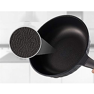 Queensense Premium Titanium 5-Coated Non-Stick Frying Pan Wok 30cm