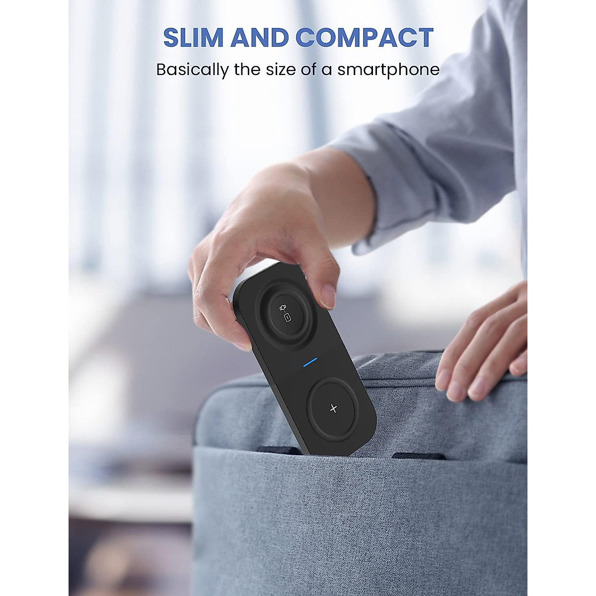 JoyGeek Dual Wireless Charger for Samsung Multiple Devices, 2 in 1 Wireless Charging Pad for Samsung Galaxy Watch 5/4/3, Galaxy S23/S22/S21/S20/S10/Note20/10, Active 2/1, Galaxy Buds 2/+/Pro/Live