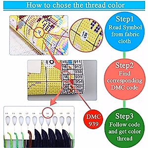 Halloween Cross Stitch Kits for Adults - Horror Stamped Cross Stitch Kits for Beginner, 11CT Prestamped Easy Pattern Needlepoint Kits Crafts for Decor 11.8x15.7inch