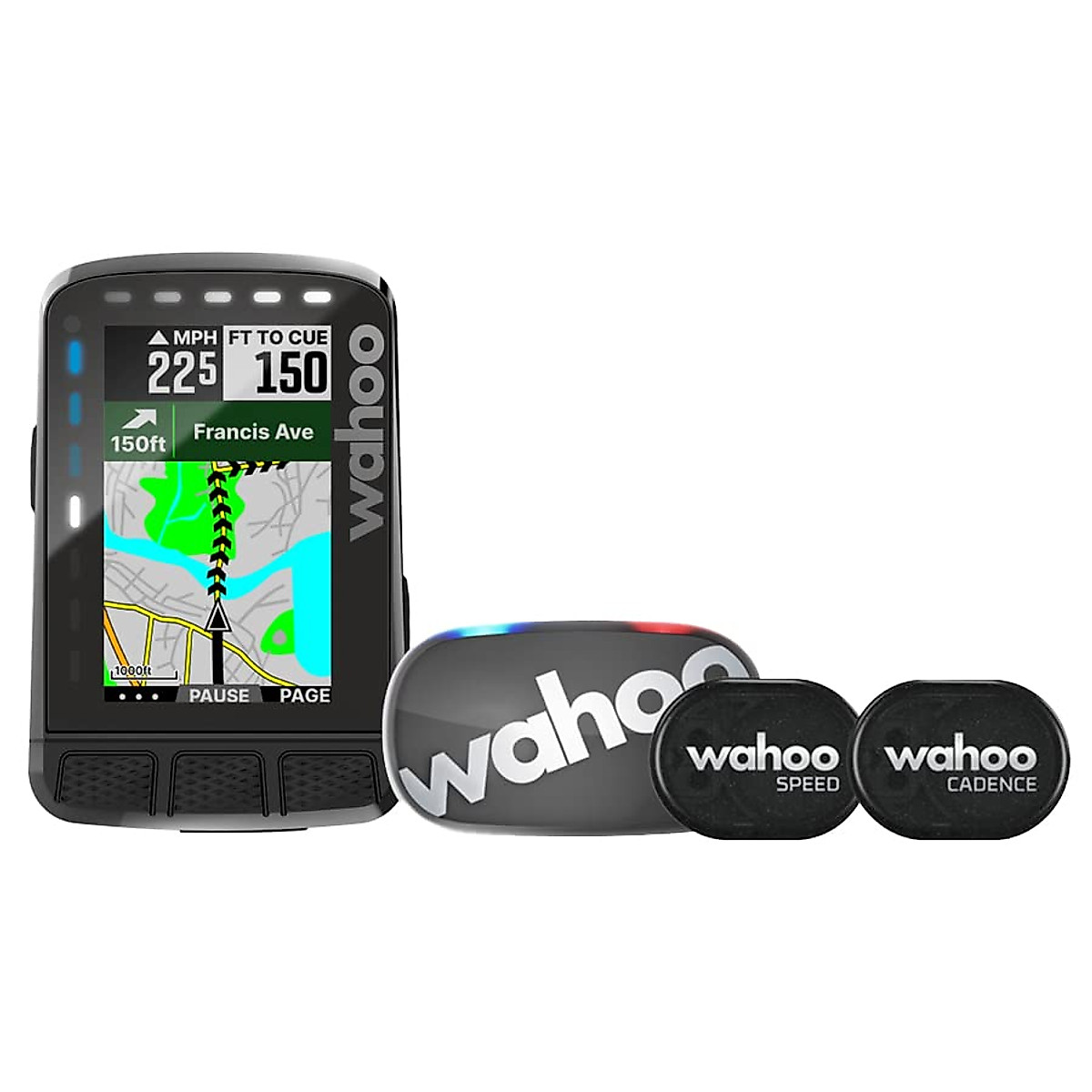 Wahoo ELEMNT ROAM V2 GPS Bike Computer + Heart Rate Monitor Bundle