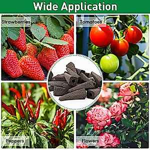 Ufandia Hydroponic Growing Kit, Grow Sponges for Hydroponics Plant Starting Root Growth Kit 50 Pieces Grow Sponges and 50 Pieces Grow Baskets for Indoor Plant Hydroponics System