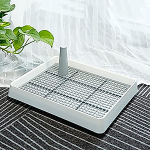 RUBYHOME Super Large Rabbit Litter Box 15" L x 12" W, Rabbit Potty Box Litter Pan for Cage, Extra Large Bunny Restroom Litter Tray Rabbit Toilet