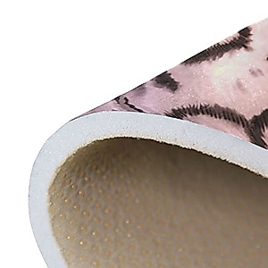 White Tiger Non Slip Area Rug for Living Dinning Room Bedroom Kitchen, Soft Washable Indoor/Outdoor Floor Carpet Rugs, Home Decorative, 31x20 inch