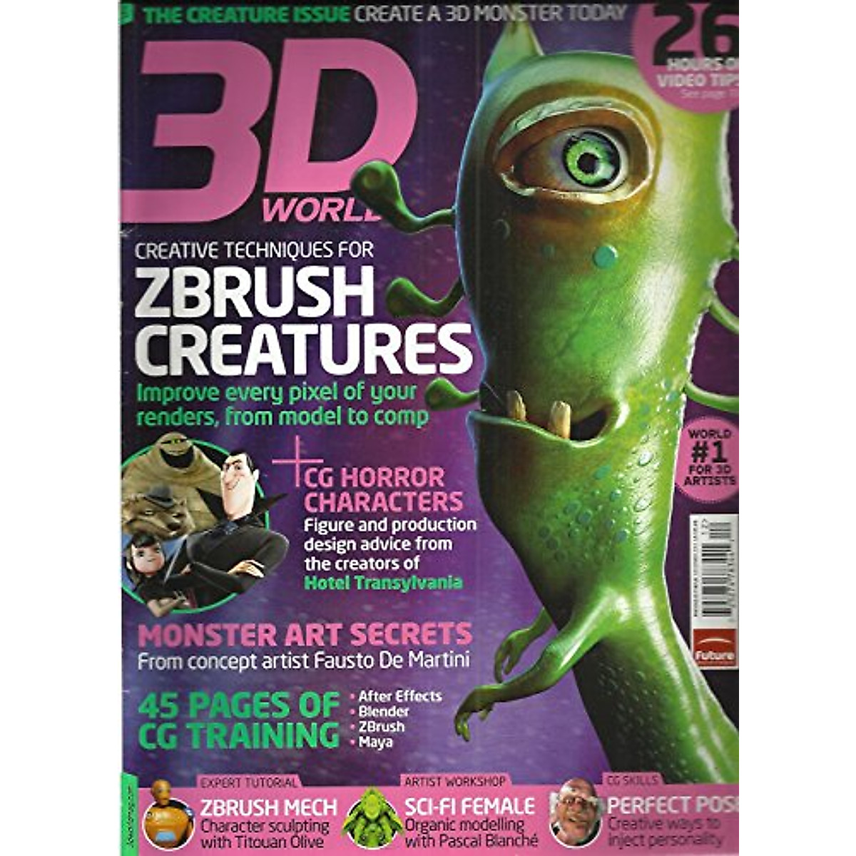 3D WORLD, DECEMBER, 2012 (THE CREATURE ISSUE * CREATE A 3D MONSTER TODAY)