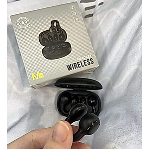 TWS Bluetooth 5.3 Earphones Wireless Headphones Ear Hook HiFi Stereo with Mic Sports Waterproof Headsets Earbuds Noise Reduction (White)