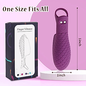 Finger Vibrator Adult Sex Toys | 10 Intensive Clitoral Vibrators | Portable Travel Small | Personal Anal Nipple G Spot Sexual Pleasure Masturbators for Women Men | Mini Rechargeable Bullet Vibes
