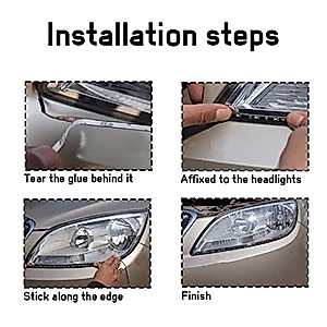 Car LED Strip Light, DC 12V Waterproof Light Strip for Cars, 6PCS 15 SMD Cuttable Connectable Car Underglow Decoration, Led Interior Exterior Lights Strip for Bedroom Mirror Kitchen (Red)