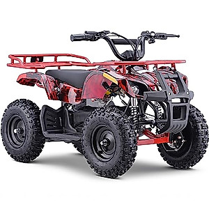 MotoTec 36v 500w Sonora Kids ATV Red Flame