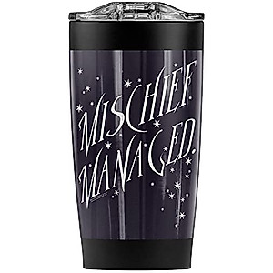 Logovision Harry Potter Managed Quote Stainless Steel Tumbler 20 oz Coffee Travel Mug/Cup, Vacuum Insulated & Double Wall with Leakproof Sliding Lid | Great for Hot Drinks and Cold Beverages