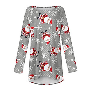 JJHAEVDY Fashion Shirts Sweatshirts for Women Trendy Sweatshirt Loose Fit Fall Outfits Lightweight Tshirts Flannel Shirts Long Sleeve Pullover(2-Light Gray,Large)