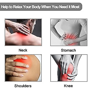 Microwave Heating Pad, 6.5 x 12“ Microwavable Heating Pads for Neck and Shoulders, Moist Heat Pack Pillow Warm Compress for Knee, Muscles, Joints, Wrist, Abdomen (Dark Gray)