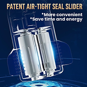 TAILI Rolling Slide Clip for Vacuum Storage Bags, Slide Seal Accessories for Space Saver Bags, Plastic Heavy Seal Grip, Air Tight Seal