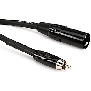 Roland Black Series Interconnect Cable, XLR (Male) to RCA, 5-Feet