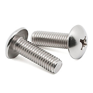 M4 x 25mm Truss Head Machine Screws for Cabinet Drawer Knob Pull Handle, Stainless Steel 18-8 (304), Bright Finish, 40 PCS