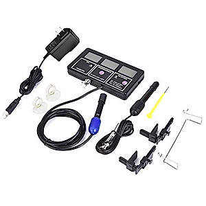 ciciglow Water Quality Monitor Tester, 5-in-1 EC CF Temperature Meter Tester with Backlight Display for Aquarium/Pool/Fish/Water Laboratory(110V US)