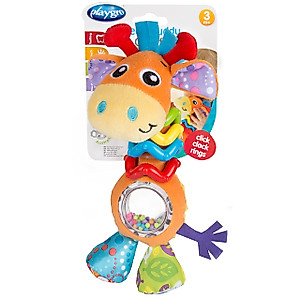 Playgro Bead Buddy Giraffe - Interactive Baby Rattle Toy and Teether for Developmental Fun, Engaging Infant & Toddler Giraffe Toy for 3+ Months - Engaging Newborn Sensory Toys