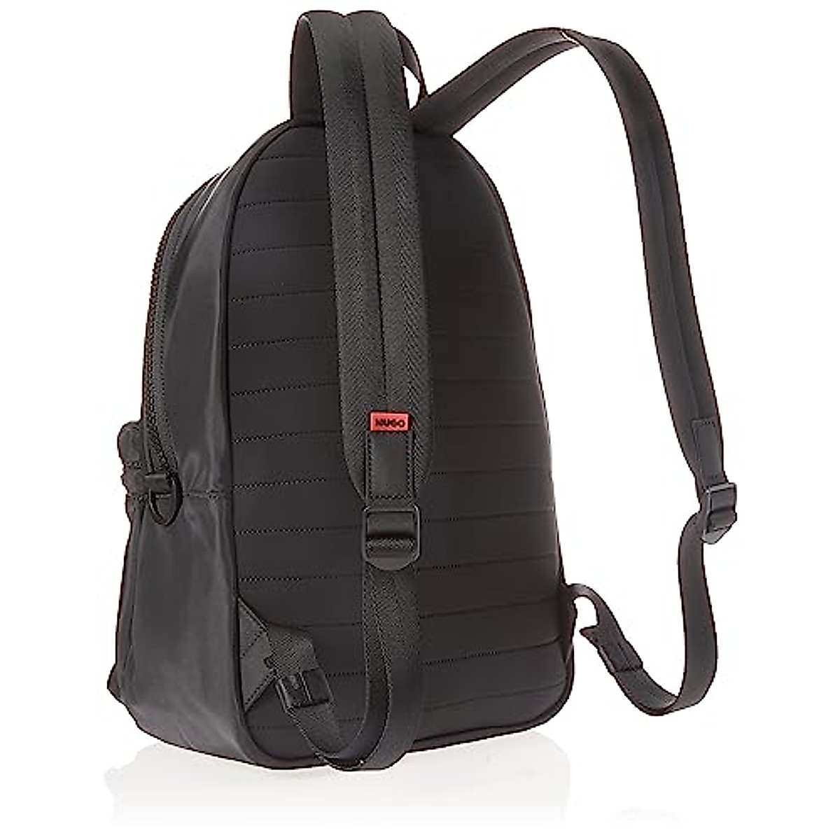 HUGO Men's Square Logo Nylon Backpack