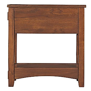 Signature Design by Ashley Breegin New Traditional Wooden Chair Side End Table with 1 Drawer and 1 Fixed Shelf, Brown