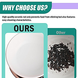 Artestia 2-QT Electric Fondue Pot for Meat, 1500W Ceramic Chocolate Melting Pot with Adjustable Temperature, 6 Fondue Forks, White Ceramic Pot with Rose-Gold Base