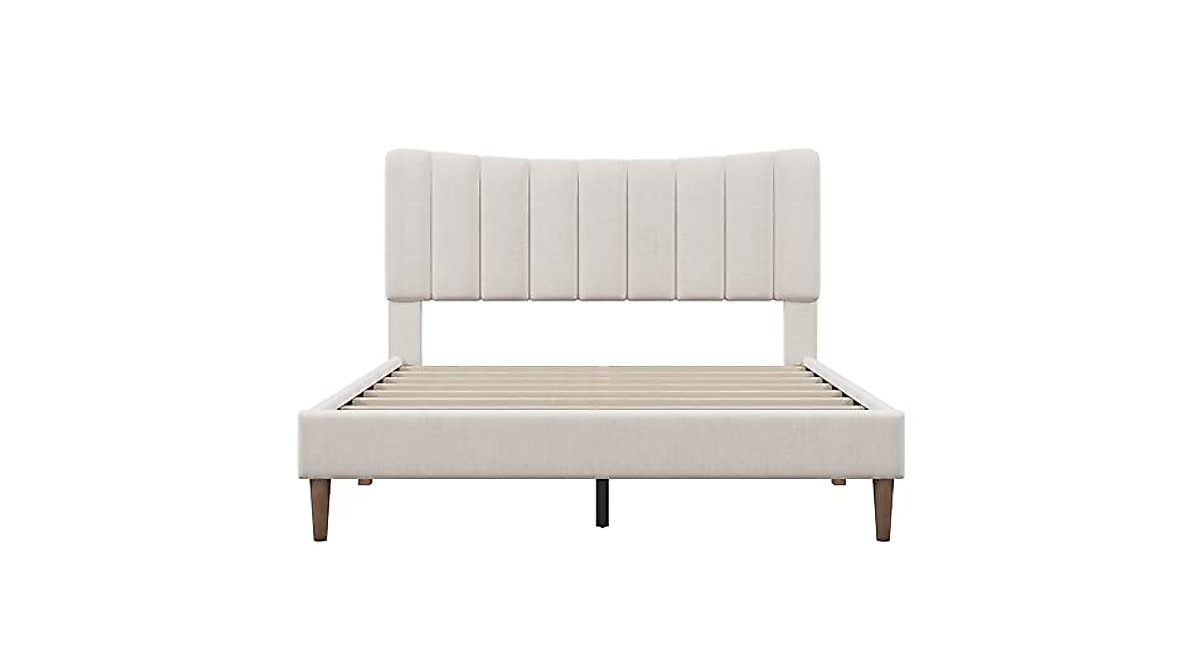 Merax Queen Upholstered Bed - Modern & Stylish Design