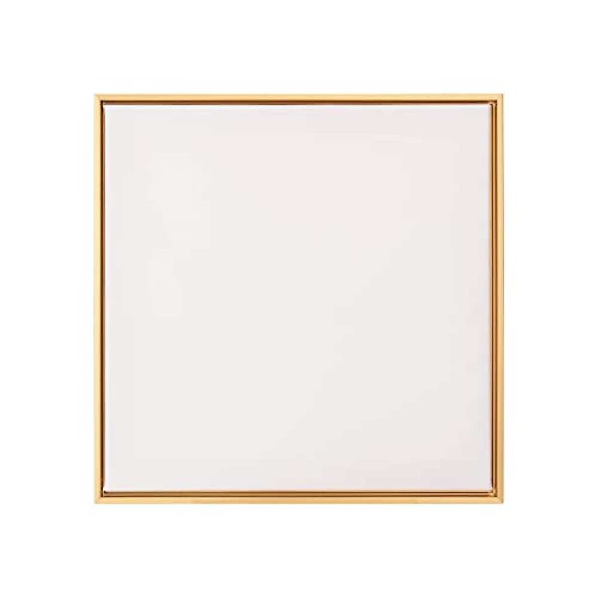 PIXY CANVAS Floater Frame 12x12 for 3/4 (0.75) inch Deep Canvas Paintings/Canvas Prints/Wood Canvas Panels/Wall Art/Wall Decor/Home Decor/Artwork (Brass Gold, 12 x 12 inch, Square)