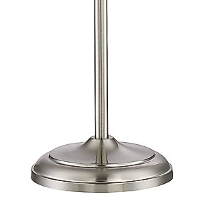 360 Lighting Ellery Modern Tree Torchiere Floor Lamp Standing 3-Light 72" Tall Brushed Nickel Silver Frosted White Glass Shade Decor for Living Room Reading House Bedroom Office