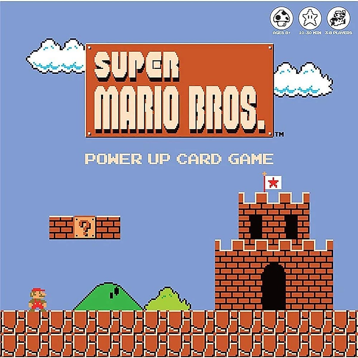 Super Mario Bros Power Up Card Game | Super Mario Brothers Video Game Nintendo NES Artwork | Fast paced Card Games | Easy to Learn and Quick to Play