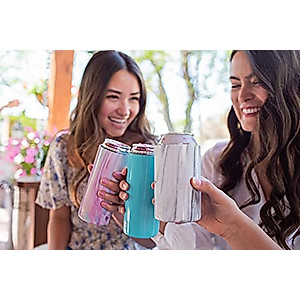 Simple Modern Skinny Can Cooler | Slim Insulated Stainless Steel Drink Sleeve Holder | Insulate Hard Seltzer, Soda, Beer, Energy Drinks | Gift for Women Her | Ranger Collection | Slim 12oz | Kunzite