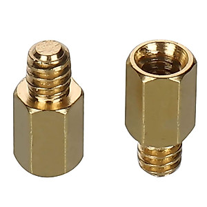 HanTof 6-32 Brass Motherboard Standoffs,ATX Case Standoffs, ATX Standoff for ATX Computer Case - 20 Pack