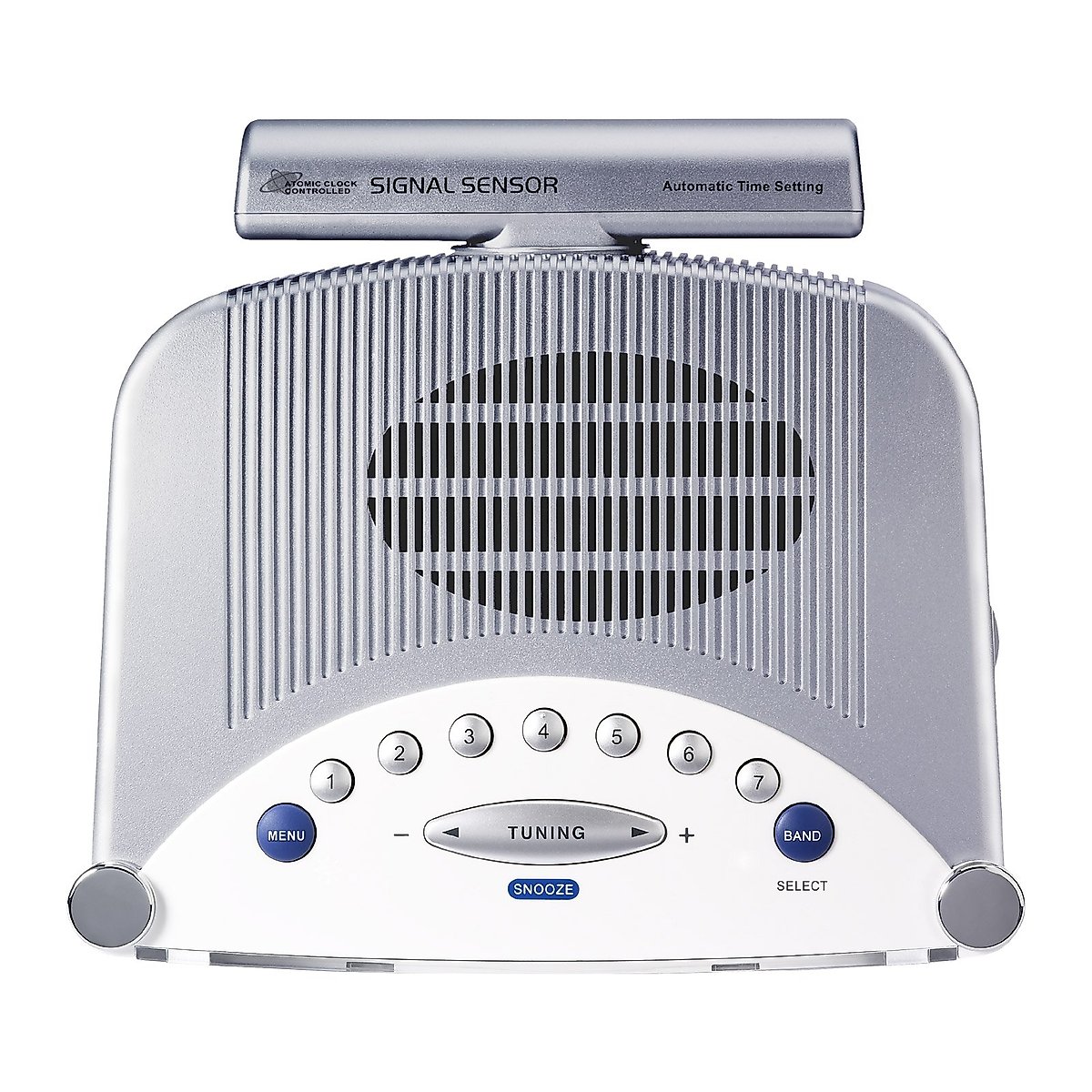 Sangean All in One Weather Atomic AM/FM Dual Alarm Clock Radio with Large Easy to Read Backlit LCD Display
