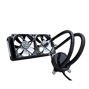 Fractal Design Celsius S24-240 mm Radiator - Silent Liquid CPU Cooler - PWM - Intelligent Controls - 2X Fractal Design Dynamic X2 PWM GP-12 120Mm Silent Fans Included - 1/4" Fitting - Black