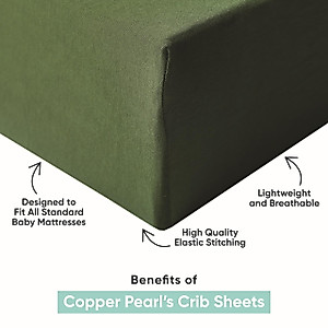 Premium Fitted Knit Crib Sheet/Toddler Sheet Zara by Copper Pearl