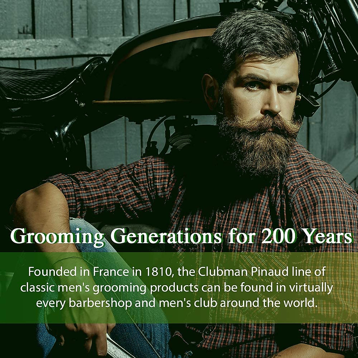 Clubman Moustache Wax with Brush Comb - Neutral 14g