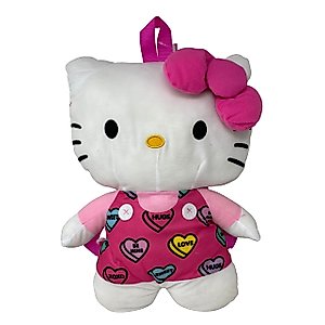 Fast Forward Hello Kitty Plush Backpack with Heart & Love