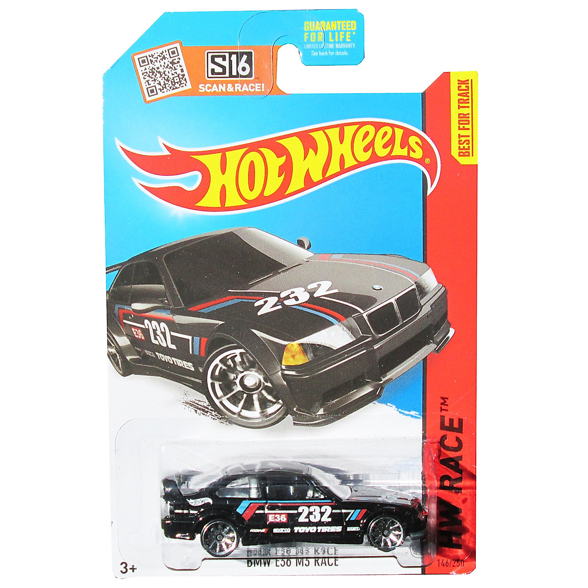 Hot Wheels 2015 HW Race BMW E36 M3 146/250, Black