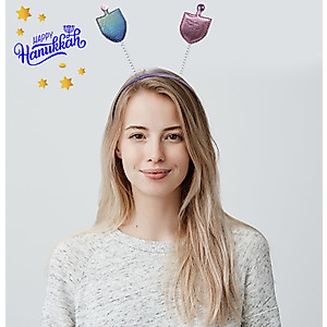 The Dreidel Company Hanukkah Dreidel Shaped Glasses, Costume Dress-Up Pretend Play (3-Pack)