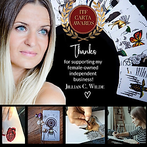 Naked Heart Tarot Deck by Jillian C. Wilde - Black Tarot Deck Tarot Cards with Guide Book - Nature & Animal Tarot Cards for Beginners & All Level Tarot Cards Deck Readers